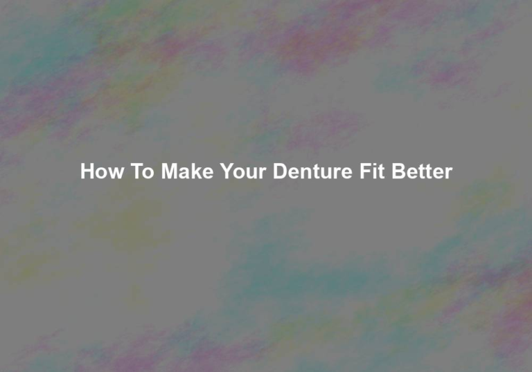 How To Make Your Denture Fit Better - $399 Dental Implants